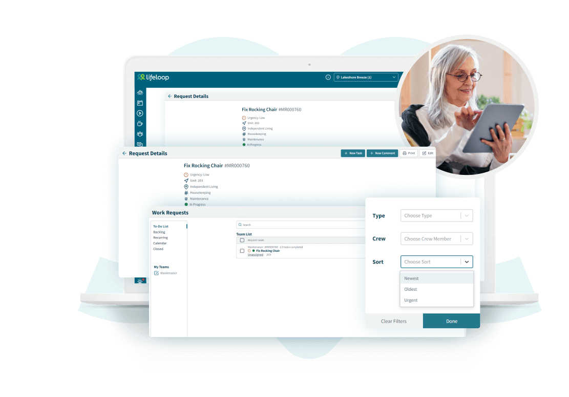 Better manage work requests in your senior living community | LifeLoop